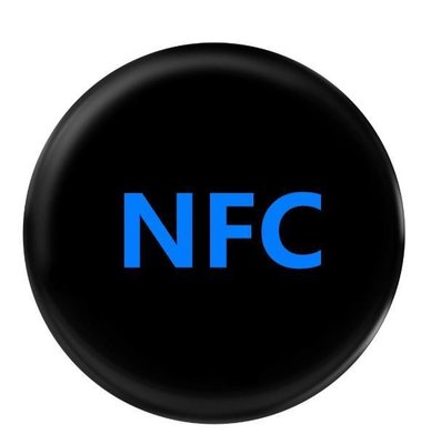                  Popular Large Size 100mm Diameter NFC Ntag213 Anti Metal Epoxy Sticker Tag on Phone for Social Media Sharing             