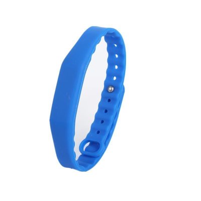                  13.56MHz Adjustable 888bytes Memory RFID NFC Silicone Wristband for Event             